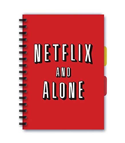 Posterskart"Netflix and Alone" Funny Quirky Notebook Diary Ruled 200 ...