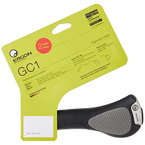 Ergon GC1 Bike Lock-on Ergonomic Grips, Designed for Curved Handlebars ...