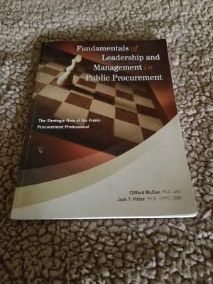 Fundamentals of Leadership and Management in Public Procurement ...