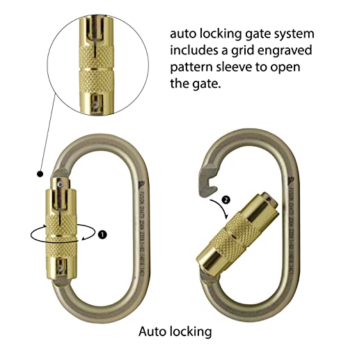 Snapklik.com : OVATTI AUTO LOCK Carabiner - Industrial-Grade Steel ...