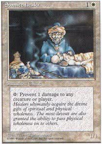 Amazon.com: Magic The Gathering - Samite Healer - Fourth Edition : Toys ...