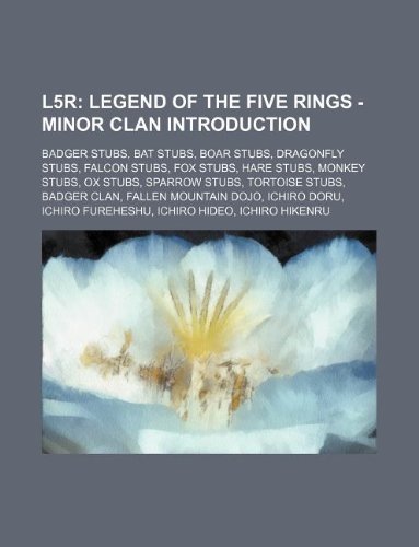 Amazon.co.jp: L5r: Legend of the Five Rings - Minor Clan Introduction ...