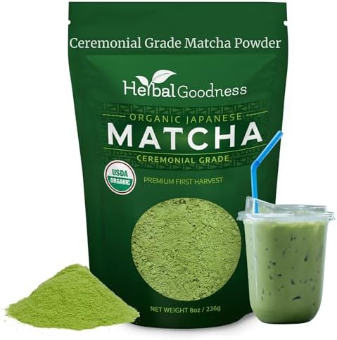 Amazon.com: Matcha Organic Green Tea Powder - Japanese Ceremonial Grade ...