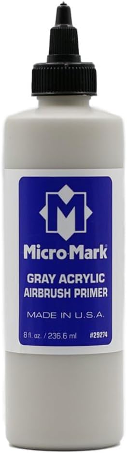 Amazon.com: Micro-Mark Gray Airbrush Primer, 8oz - Made in USA Acrylic ...