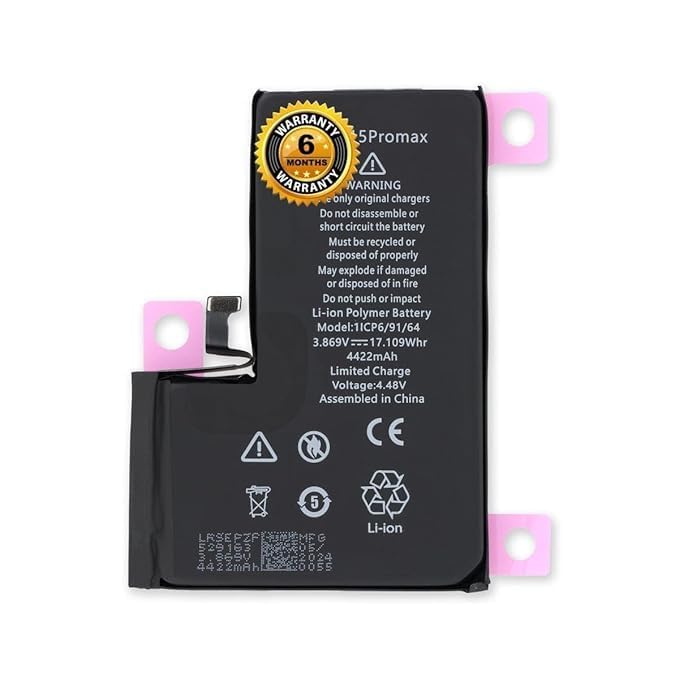 Original Battery for iPhone 15 Pro Max (A3121) 4441mAh Battery with 6 ...