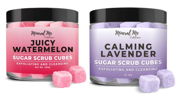 Amazon.com : Body Scrub Exfoliator - 12oz WATERMELON Sugar scrub cubes ...