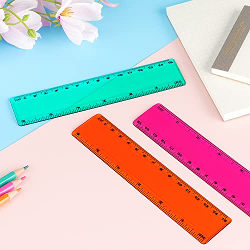Snapklik.com : Color Plastic Ruler Straight Ruler Assorted Color Ruler ...
