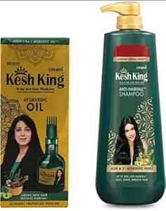 Buy Kesh King Ayurvedic Oil & Anti Hairfall Shampoo (2 Items in the set) Online at Low Prices in ...