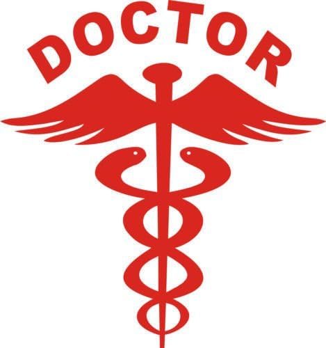 Buy marvellous Doctor Symbol Decal Sticker (Vinyl, 50x47 cm, Red ...
