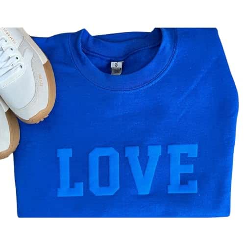 Amazon.com: Custom Sweatshirts for Women Embossed Sweatshirt, Puff ...