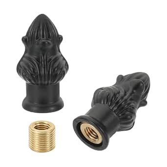PATIKIL 33 x 16mm Lamp Finials Caps Knob, 2 Set Solid Lamp Shade Top ...