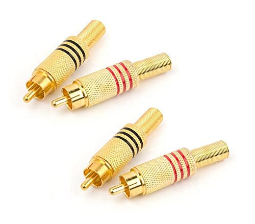 ESPtronics AV Pin RCA Pin Male Audio Video RCA Pin Male Connector for ...
