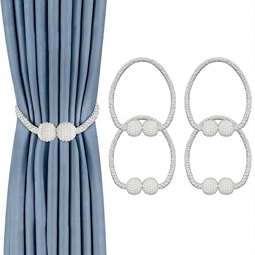 Buy Home Cloud Magnetic Curtain Tiebacks Convenient Drape Tie Backs ...