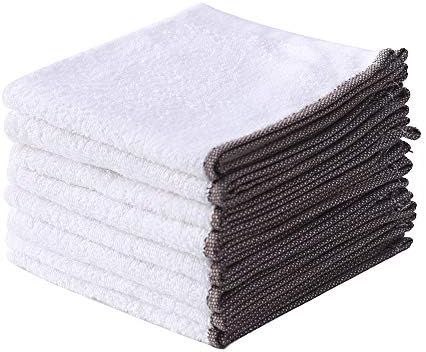 Amazon.com: Oeleky Kitchen Dish Cloths for Washing Dishes, Soft Cotton ...