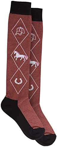 Sock Stack Pack of 3 Womens Equestrian Socks Long Knee High Horse ...