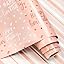 LeZakaa Reversible Purple Birthday Wrapping Paper Roll for Girls Women ...