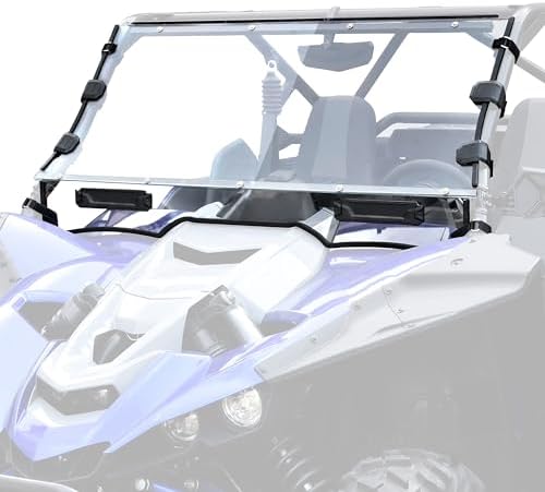 Amazon.com: SAUTVS Full Windshield for Yamaha YXZ1000R, Clear Scratch ...