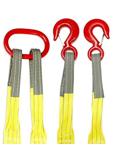 Snapklik.com : QWORK Heavy Duty Two Leg Bridle Web Sling