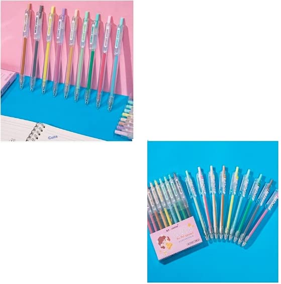 TEMSON Coloring fluorescent Gel Pens for Writing Lightweight Coloring ...