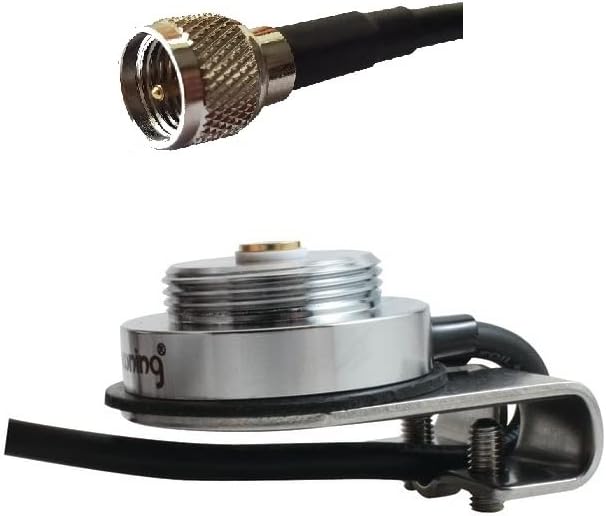Amazon.com: Trunk Antenna Mount NMO for Motorola Mobile Radio 17' Coax ...