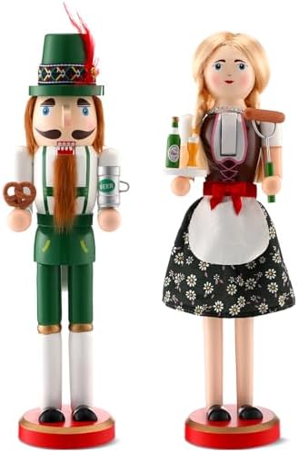 Amazon.com: RattanView 2 Pcs Oktoberfest Nutcracker 14 Inch Bavarian ...