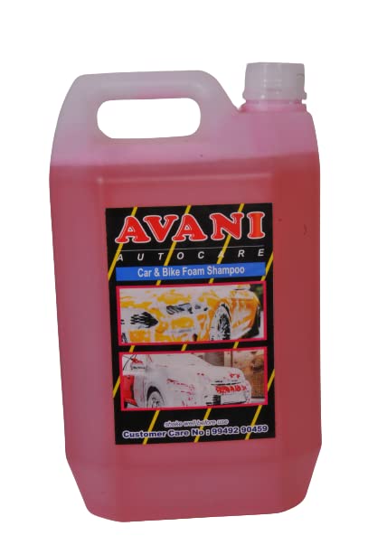 AVANI AUTO CARE Car Shampoo Concentrate - 5 LTR. (for Bucket, Foam ...