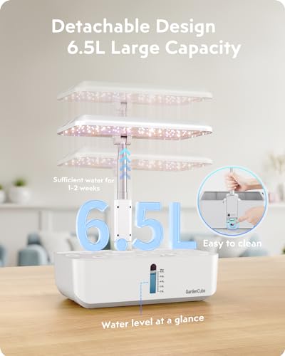 GardenCube Indoor Hydroponics Growing System: 12 Pods Remote Control ...