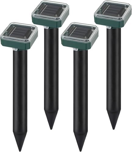 Amazon.com: Mole Repellent Stakes 2 Pack - Gopher Repellent Ultrasonic ...