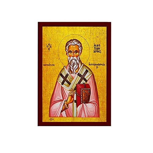 Amazon.com: Saint Alexander icon, Handmade Greek Orthodox icon St ...