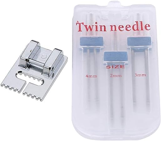 Amazon.com: 1 Set Twin Stretch Machine Needle Double Twin Needles Pins ...