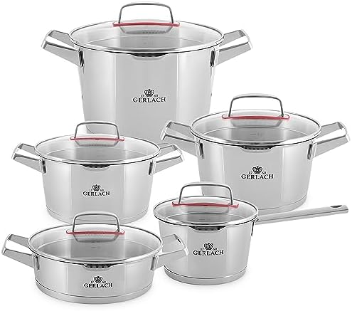 Gerlach Superior Topf-Set Edelstahl Kochtopf-Set Induktion ...