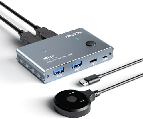 Amazon.com: UGREEN USB Switch A & C Input for Computers - Share 4 Ports ...