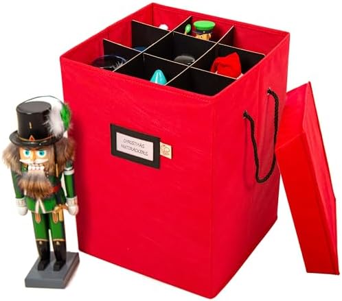 Amazon.com: Soaoo 3 Pcs Christmas Nutcracker Storage Box 600D Canvas ...