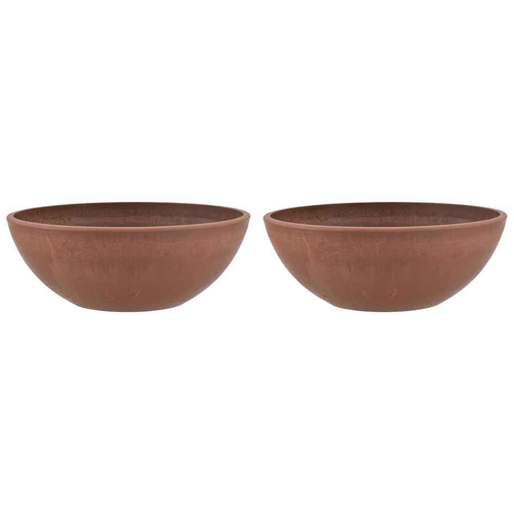 Amazon.com: PSW Pot Collection Shallow Garden Bowl Low Planter for ...