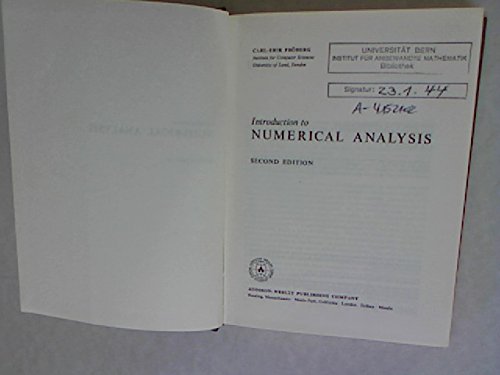 Buy Introduction to Numerical Analysis Book Online at Low Prices in ...