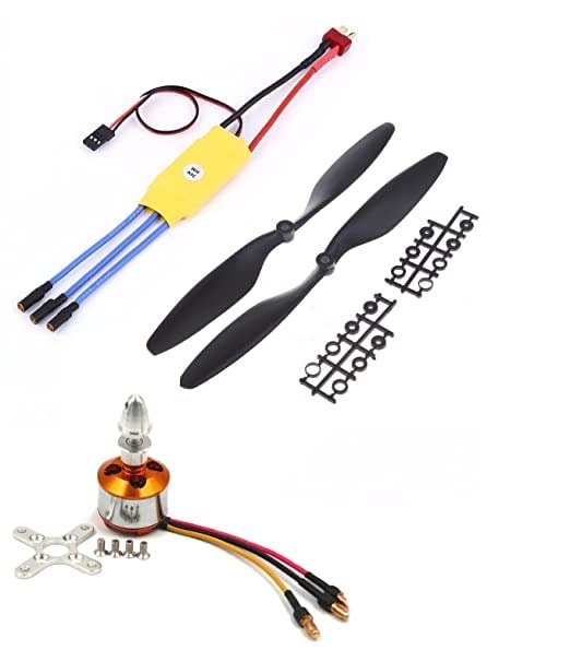 Indian rc hobby Quadcopter kit BLDC Brushless Motor A2212 1000kv 30A ...