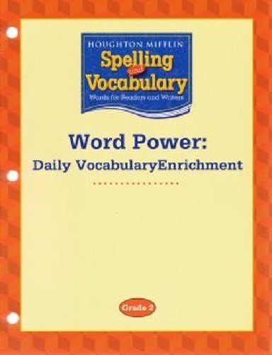 Houghton Mifflin Spelling and Vocabulary: Word Power: Daily Vocabulary ...