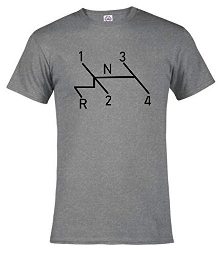 Amazon.com: Retro/Vintage V.W. Shift Pattern Tee Beetle, Bug, Bus, Ghia ...