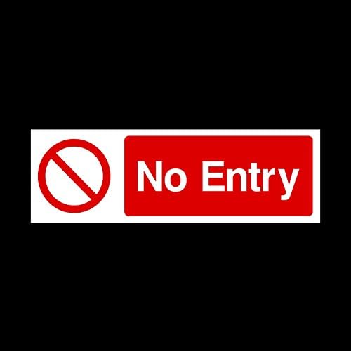 No Entry Sticker/Self Adhesive Sign - Staff Only/Authorised/Keep Out ...