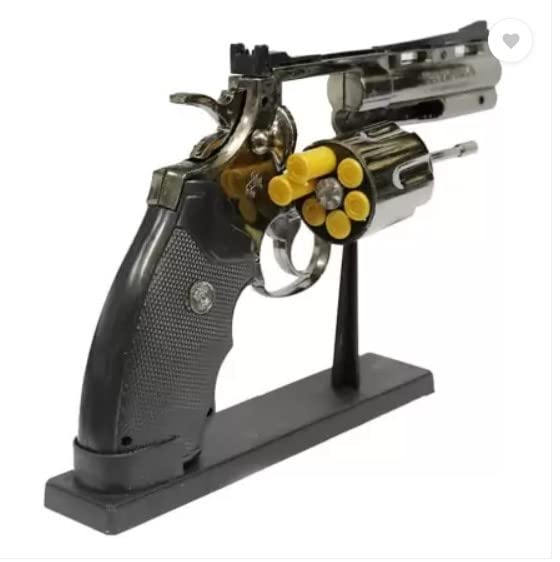 WBD Flame Refillable Premium 357 Gun Shape Cigarette Lighter (Gun ...