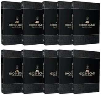 JK Excel Bond Paper of size A4, 100 Sheets Pack, 90 GSM- 10 Reams ...