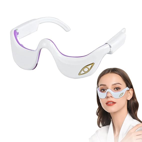 Under Eyes Red Light Therapy Massager Glasses-Microcurrent Eye face led ...