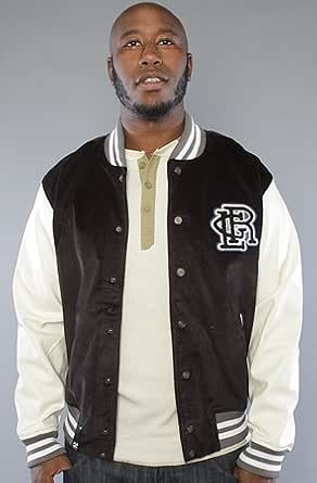 LRG The Game Green Letterman Jacket in Black,Jackets for Men at Amazon ...