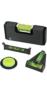 Level Tool Set - 4-in-1 Portable Small Bubble & Magnetic Pocket, T ...