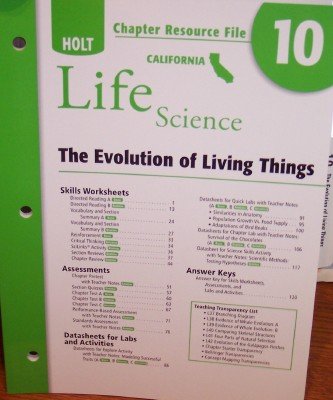 Crf Ch #10 Holt California Sci 2007 Life (Holt Science & Technology ...