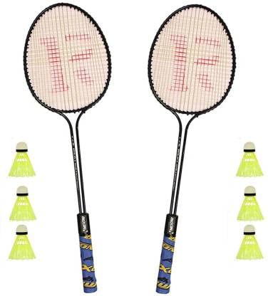 Buy ROXON JR-01 -Badminton Rackets Set of 2 pcs with Cover 6 Shuttle ...