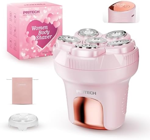 Amazon.com: PRITECH Electric Razors for Women Legs, Easy-Clean Body ...