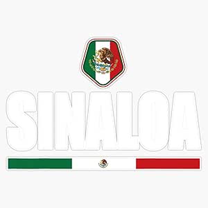 Amazon.com - Sinaloa Mexico Flag Illustration Travel Quote Gift Sticker ...