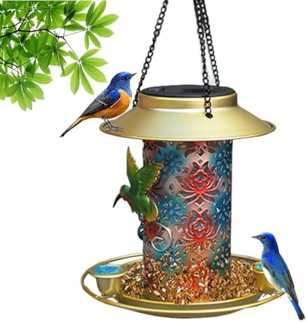 Uonlytech Solar Lights Outdoor Solar Hanging Lantern, Waterproof ...