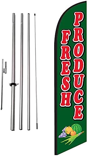 Amazon.com : Vispronet Farmers Market Small Feather Flag Kit with ...